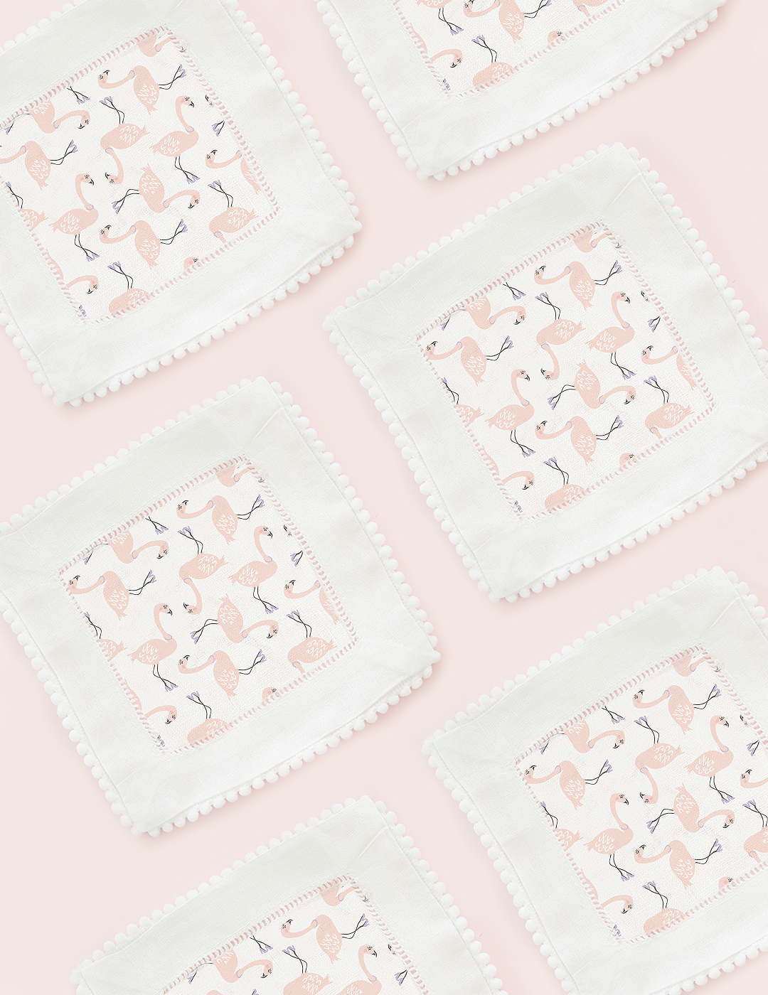 DIY Flamingo Cocktail Napkins