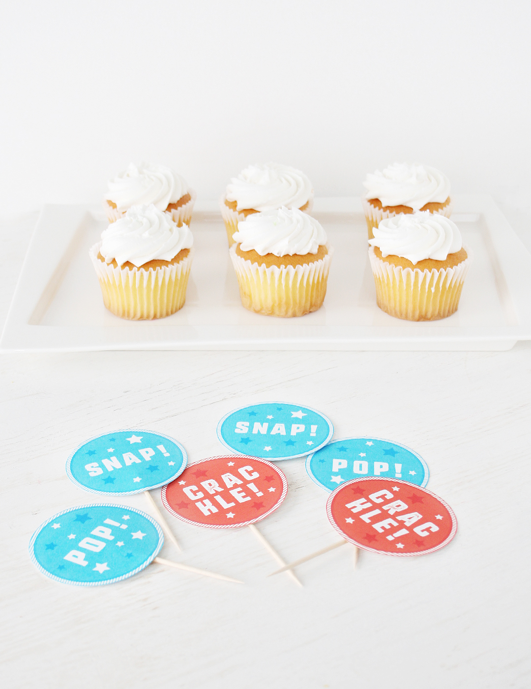 Fourth of July Cupcake Toppers