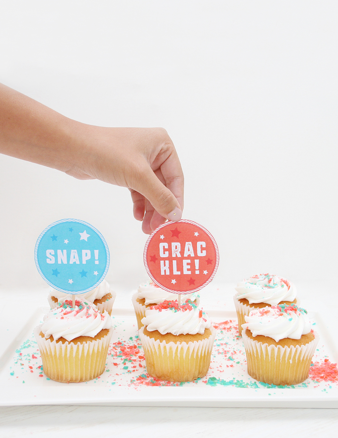 Fourth of July Cupcake Toppers